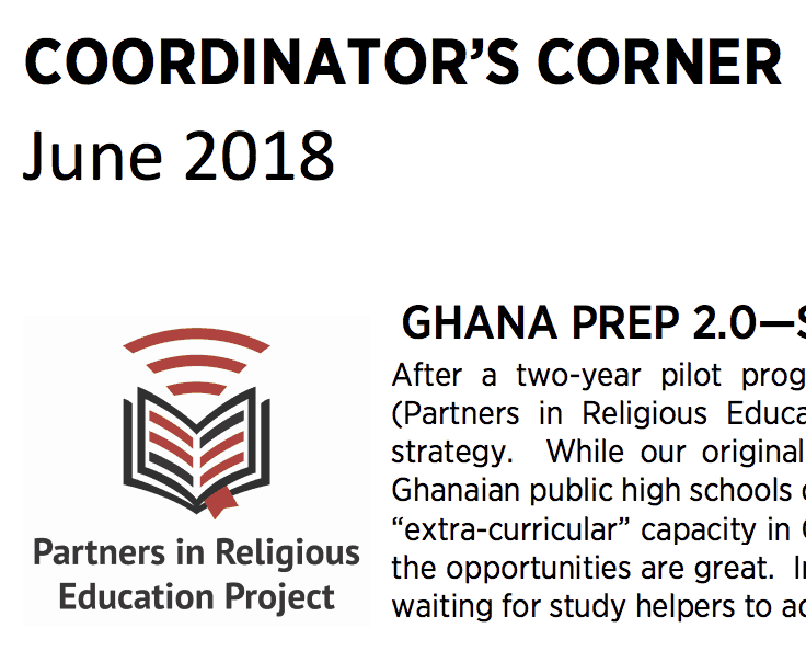 Coordinator's Corner - WBS Portuguese